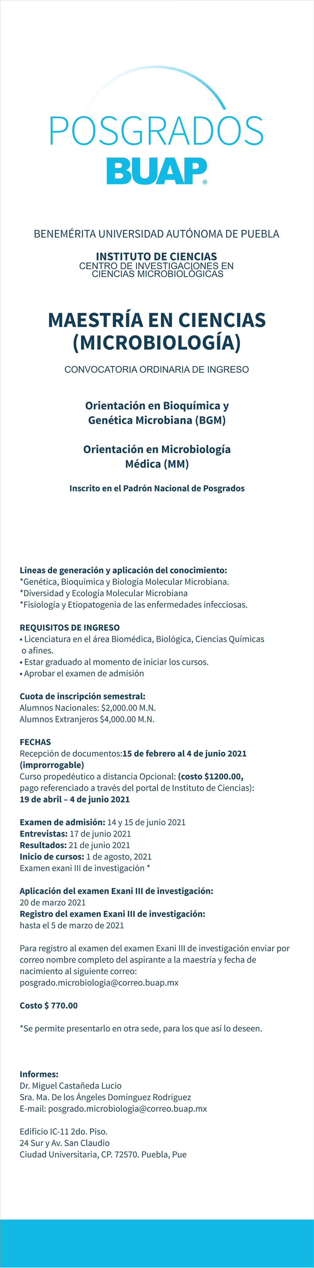 Maestría en Ciencias (Microbiología) | Benemérita Universidad Autónoma ...