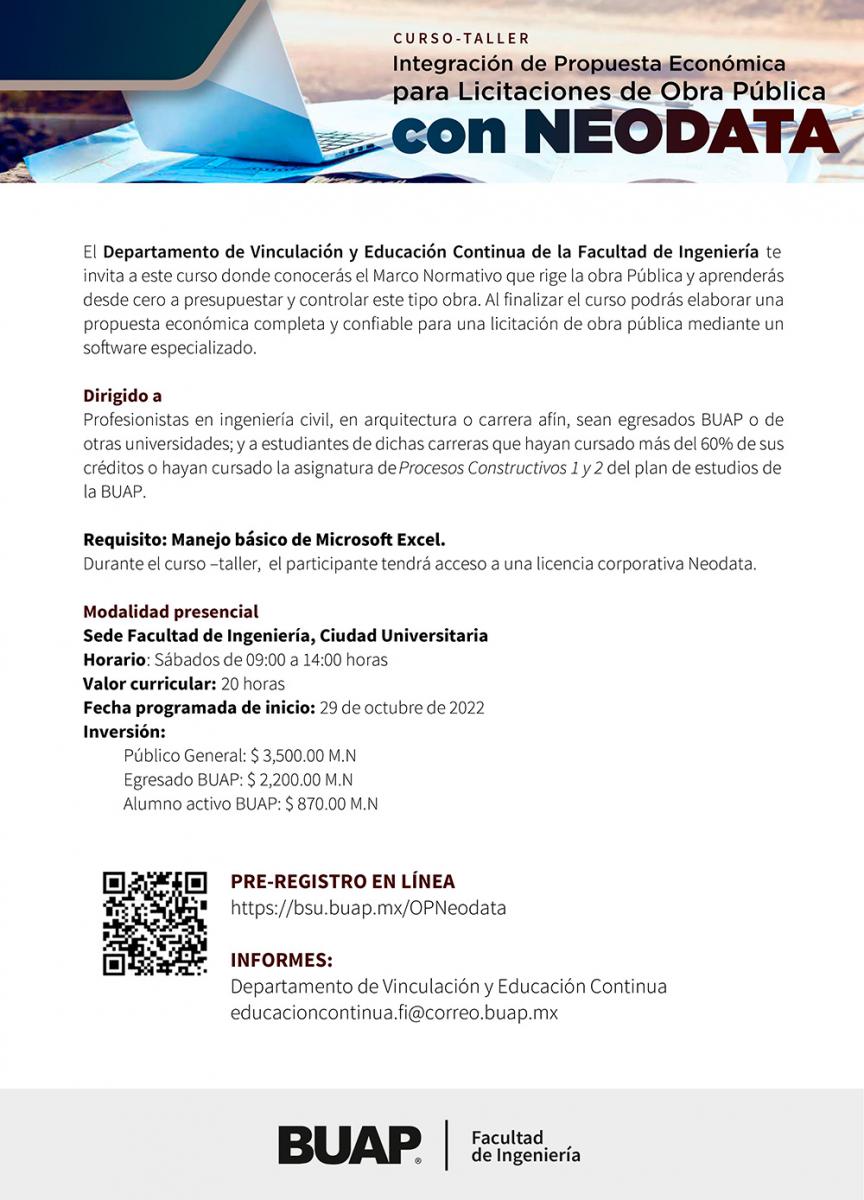 Curso-Taller con Neodata | Benemérita Universidad Autónoma de Puebla